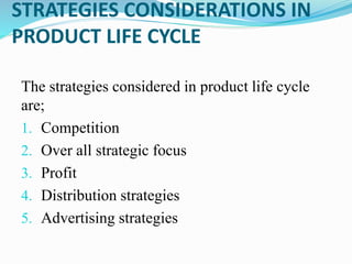 Product life cycle strategies | PPTX