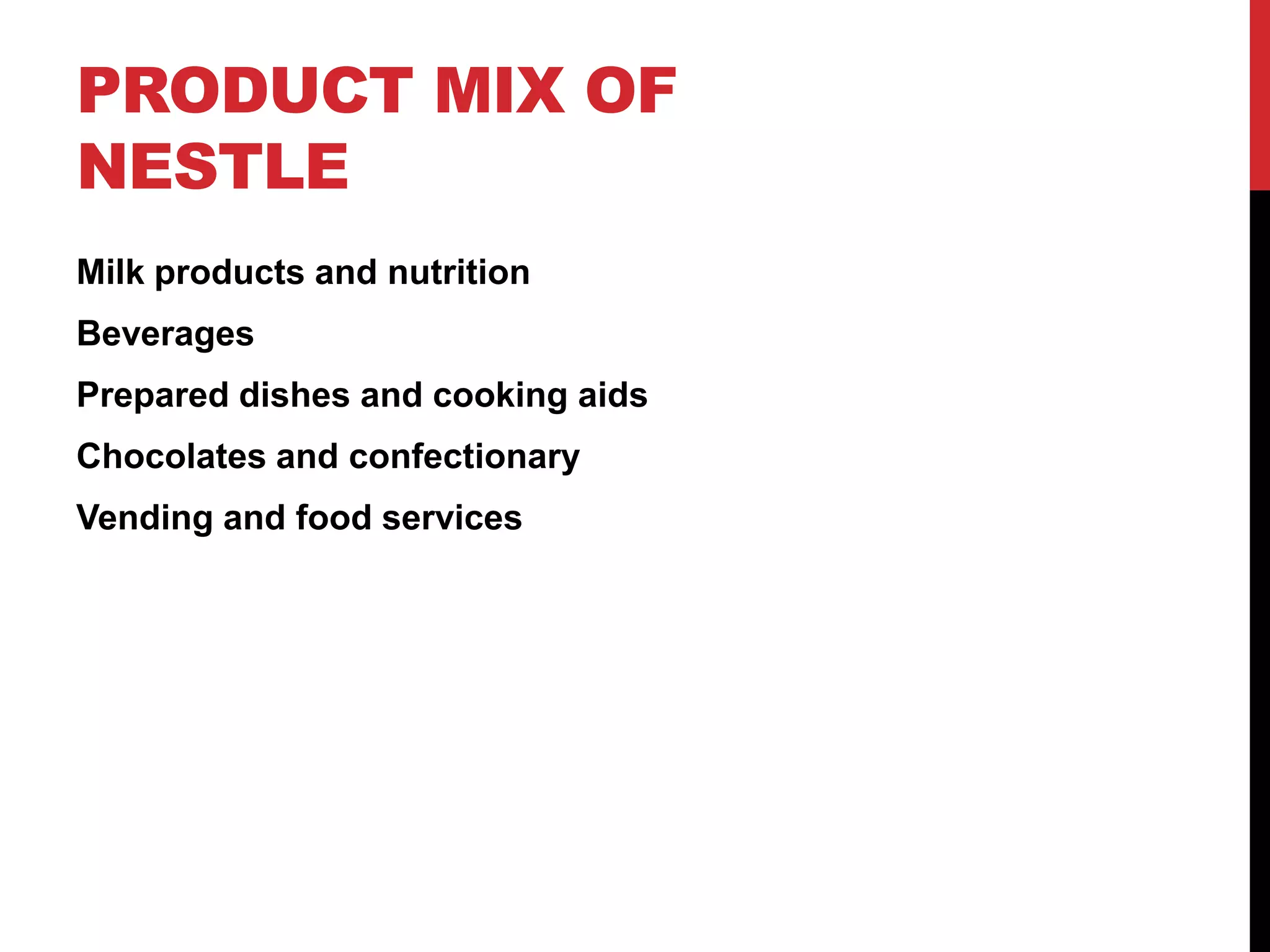 Product line of nestle | PPTX