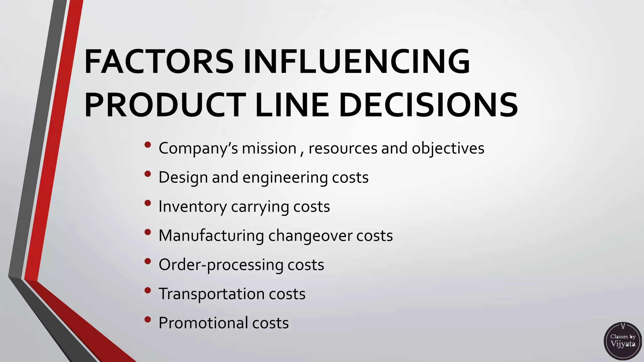 Product Line and Product Mix decisions | PPTX