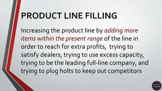 Product Line and Product Mix decisions | PPTX