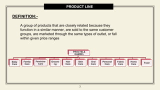 Product line and product mix of p&g | PPTX