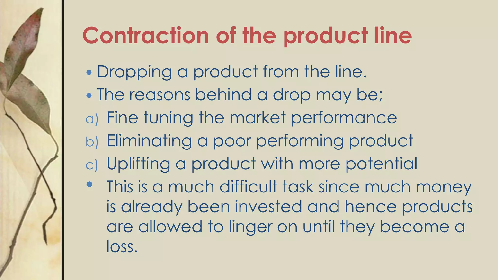 Product line decisions & Product Life Cycle | PPTX