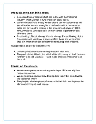 selco india expansion . | DOCX