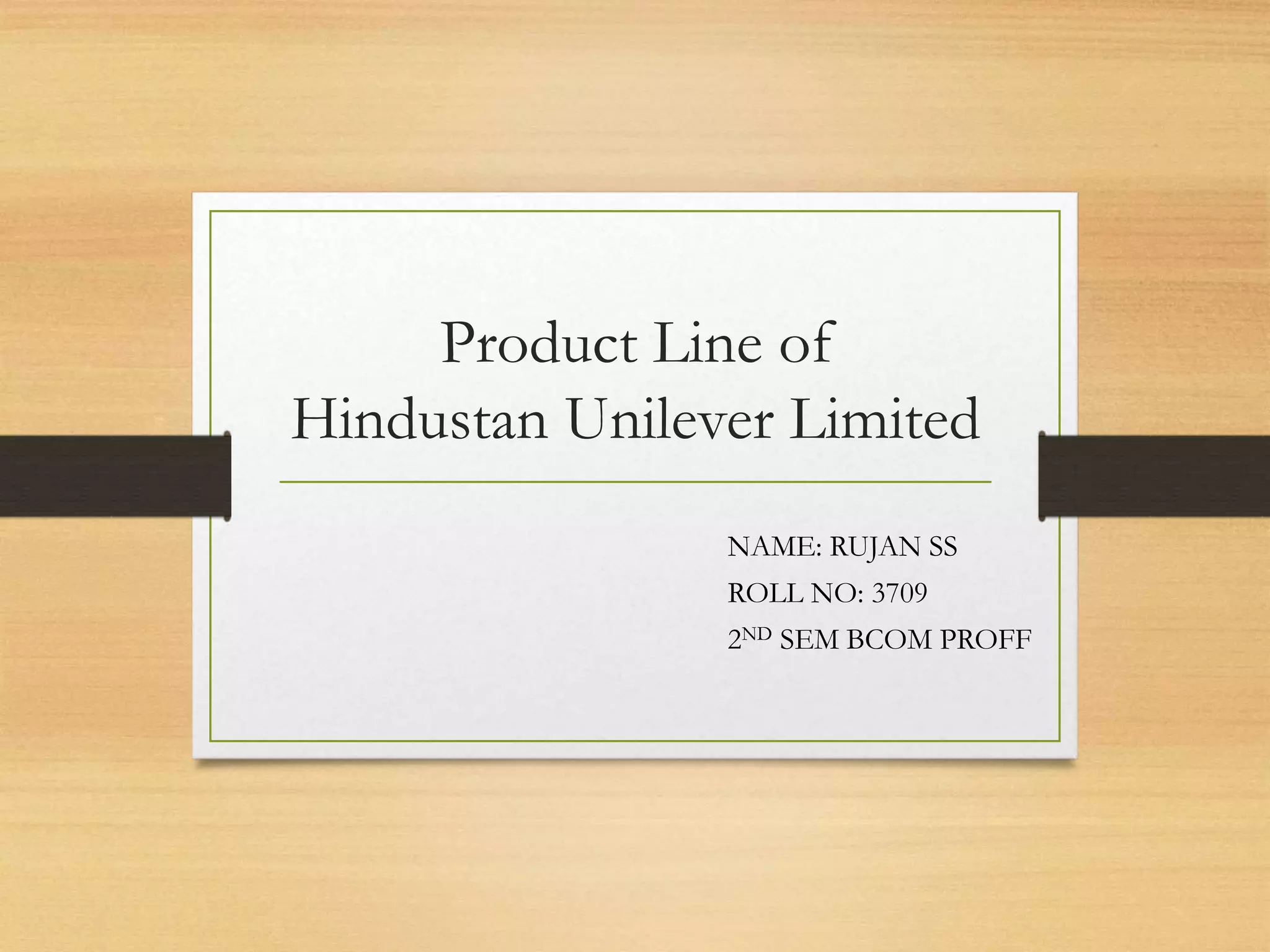 Product Line of HUL.pptx