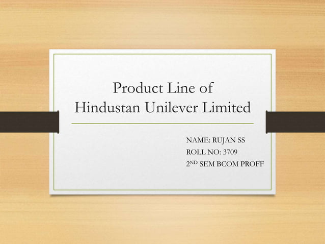 Product Line of HUL.pptx