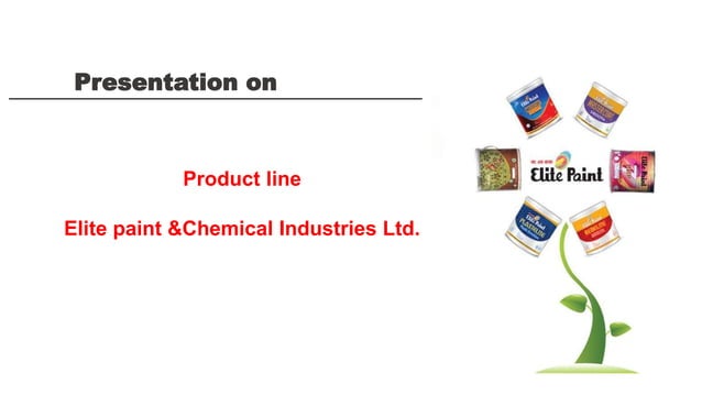 Product line of elite paint & Chemical Industries Ltd. | PPT