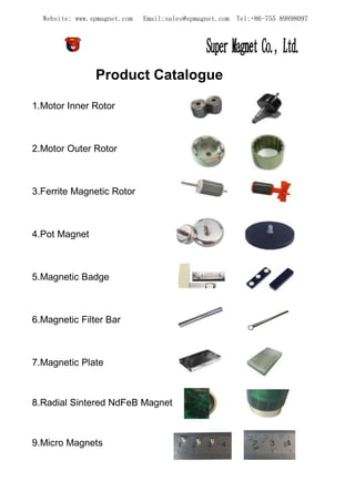Product list permanent magnet and magnetic assembly-Super Magnet Co ltd ...