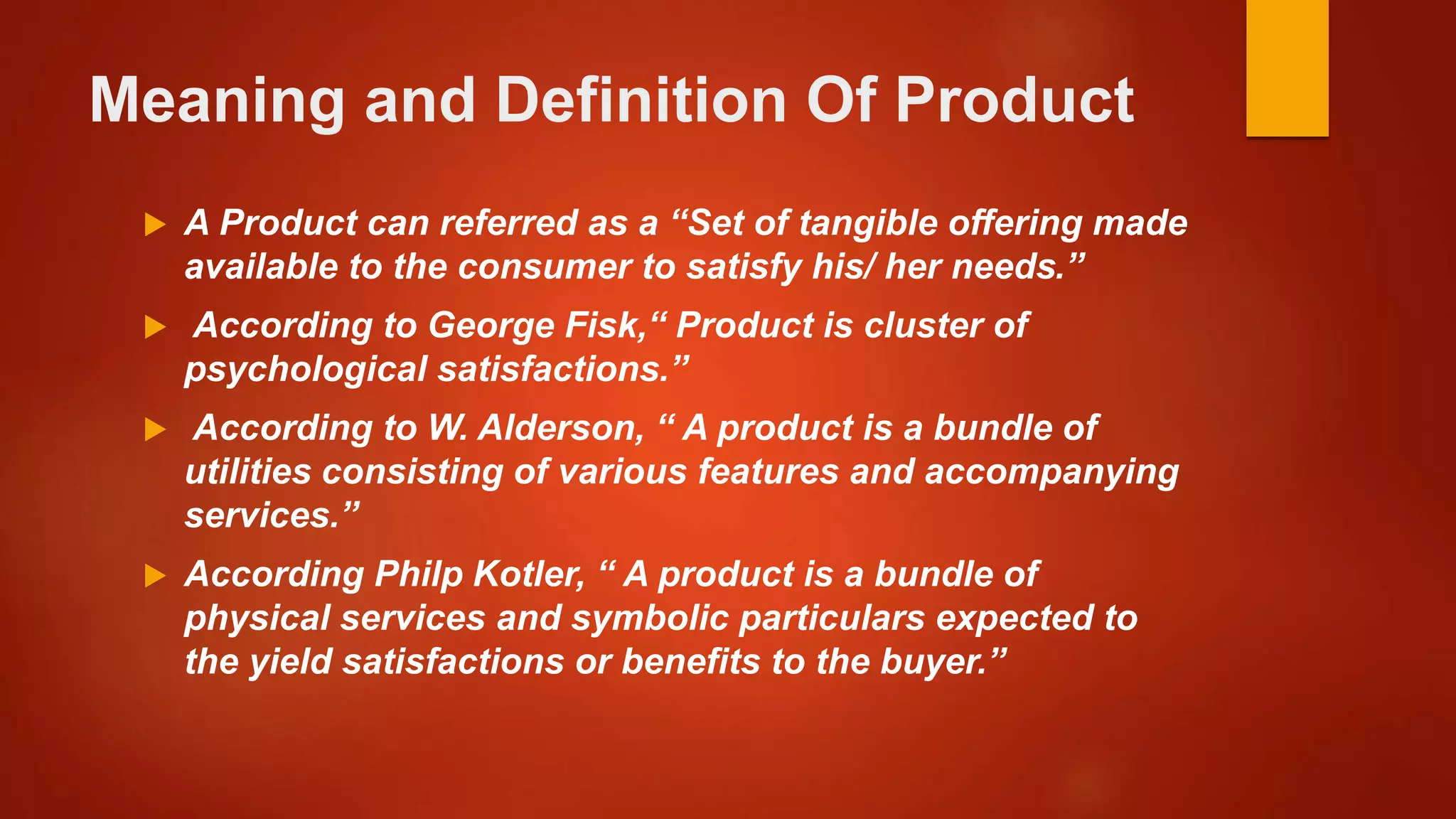 Product management, levels of products & classification of product. | PPTX