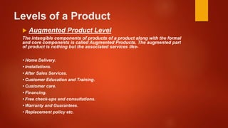 Product management, levels of products & classification of product. | PPTX