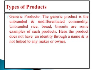 Product Management- Products, Classification of Products,.pptx