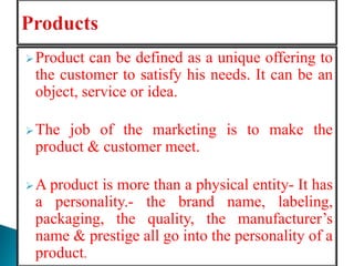 Product Management- Products, Classification of Products,.pptx
