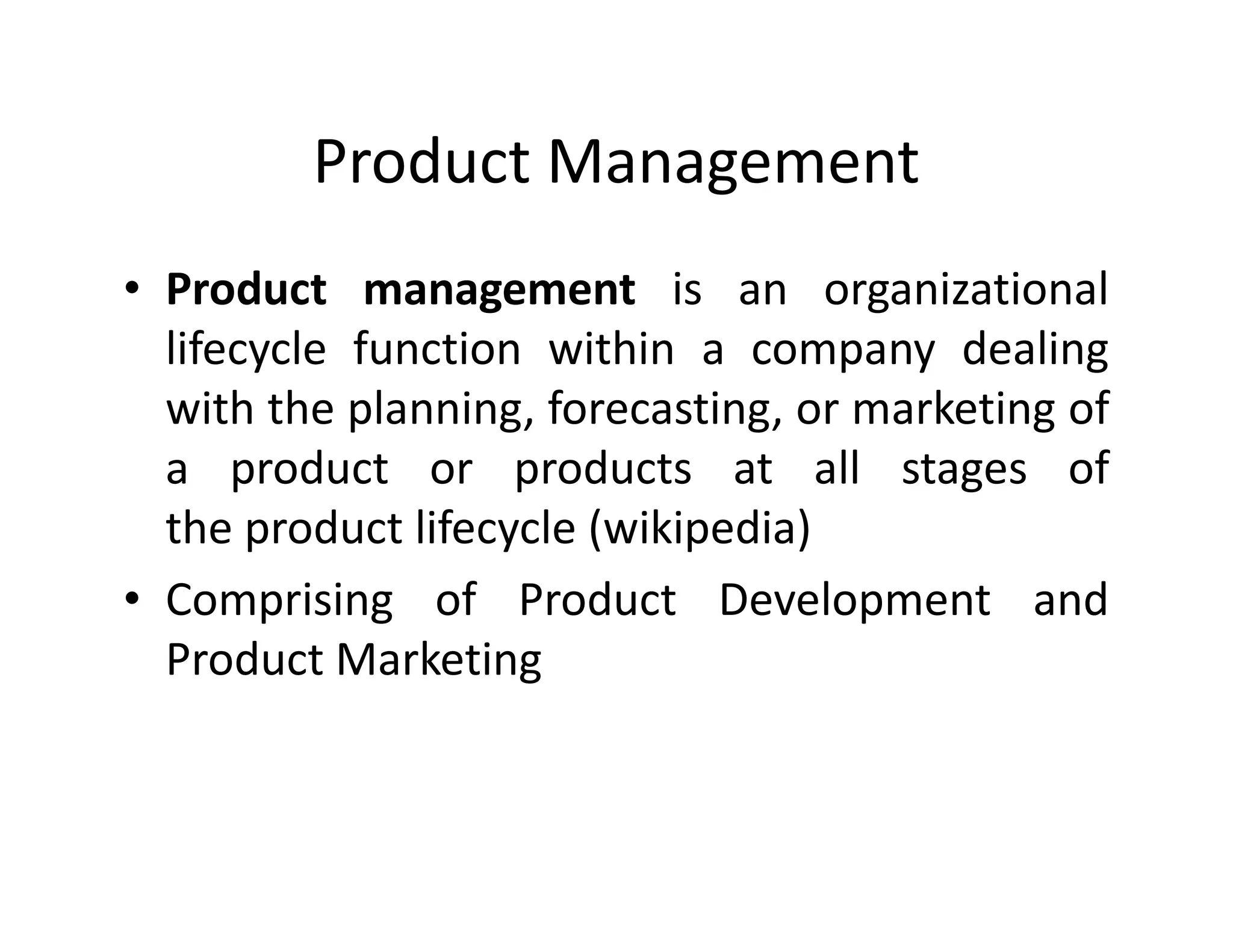 Product Management - Basics of Basics | PDF | Tablets and E-readers ...