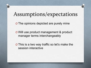 Product management essentials | PPTX