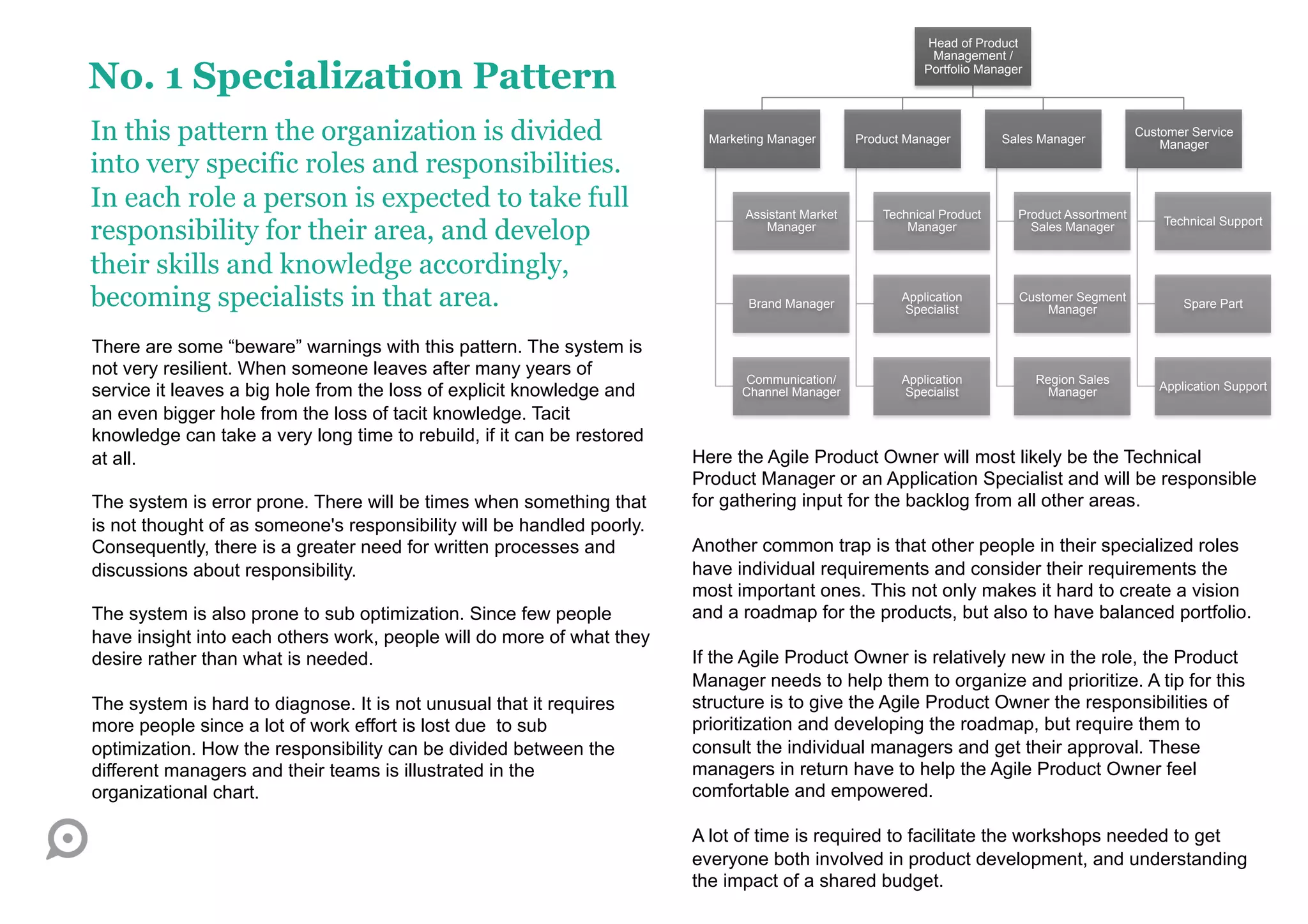Product management organization structure patterns v1.02