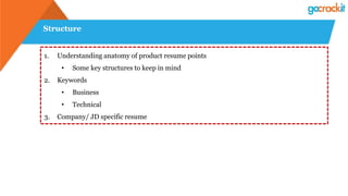 Product Management Resume session | PPTX