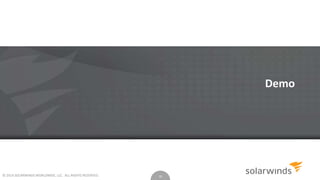 SolarWinds Product Management Technical Drilldown on Deep Packet ...