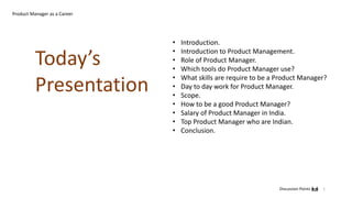 Product manager | PPTX