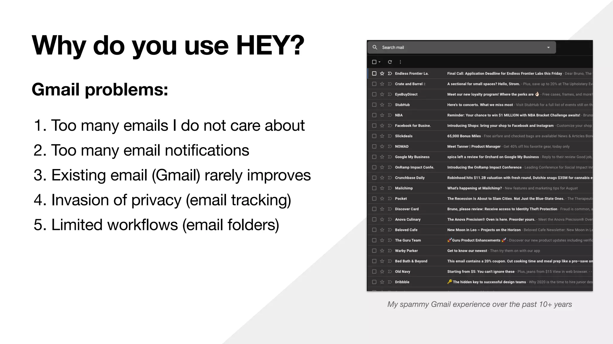 HEY Product manager exercise | PPT