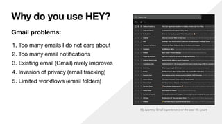 HEY Product manager exercise | PPT