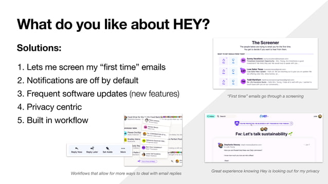 HEY Product manager exercise | PPT