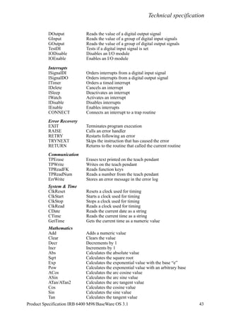Product manual 6400 m98 | PDF