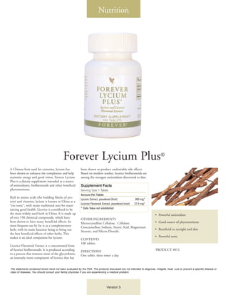 Aloe Vera Products,FLP | PDF