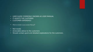 PRODUCT MANUAL ppt.pptx easy to study and .... | PPTX