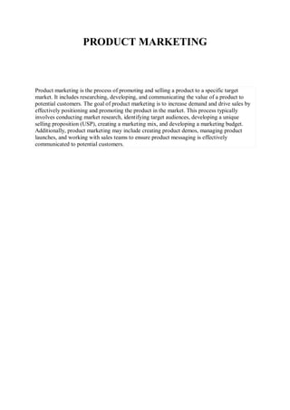 PRODUCT MARKETING NOTES.pdf