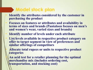 Product and Merchandise management | PPT