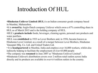 Product Mix of HUL(best ppt) | PPTX