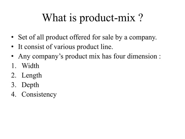 Product Mix of HUL(best ppt) | PPTX