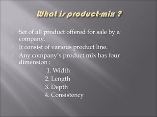 Product mix | PPT