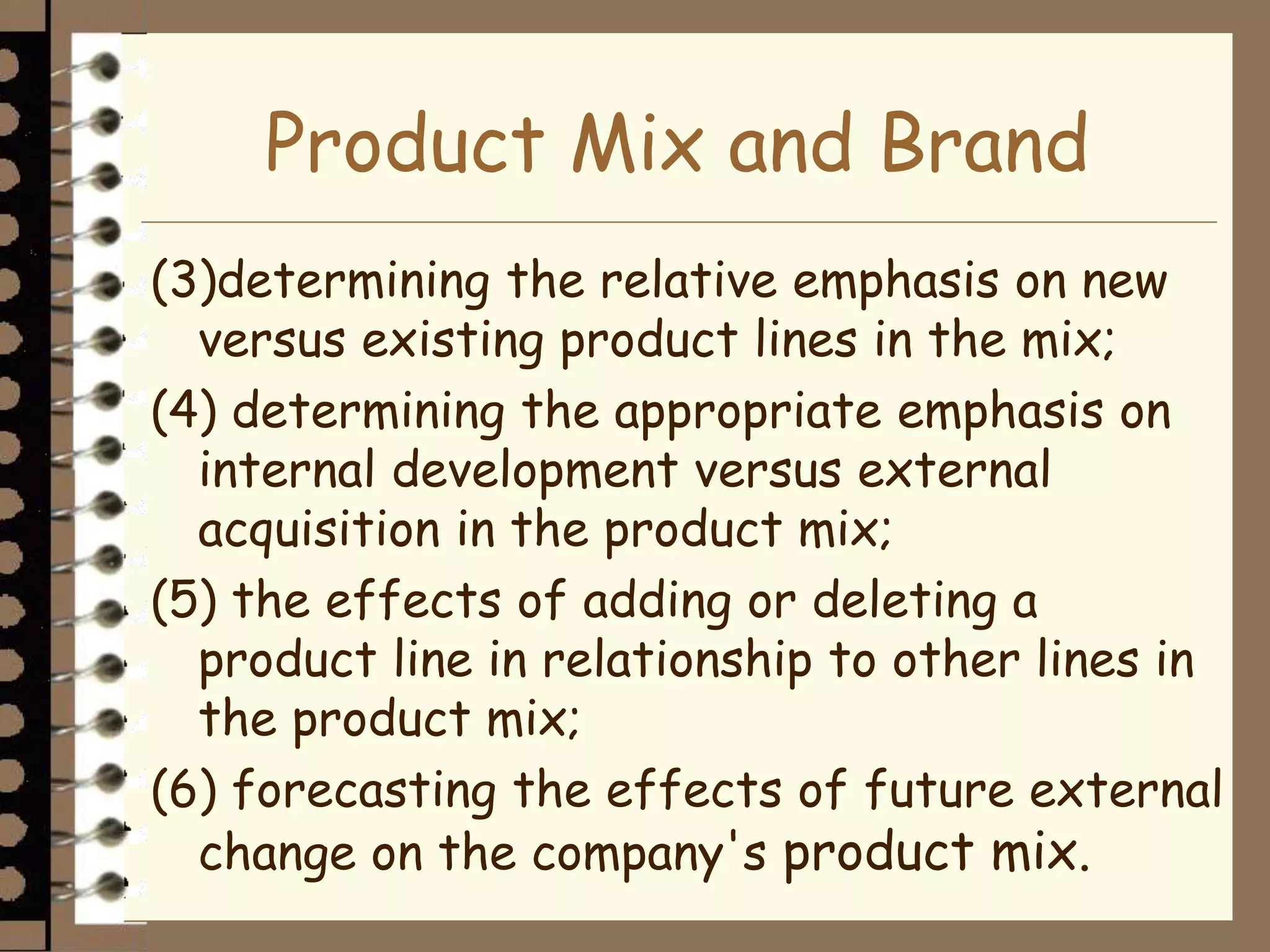 Marketing Management: Product mix | PPT