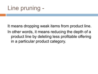 Product hierarchy and product mix | PPTX