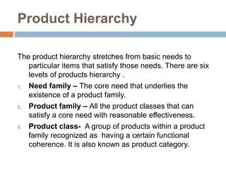 Product hierarchy and product mix | PPTX