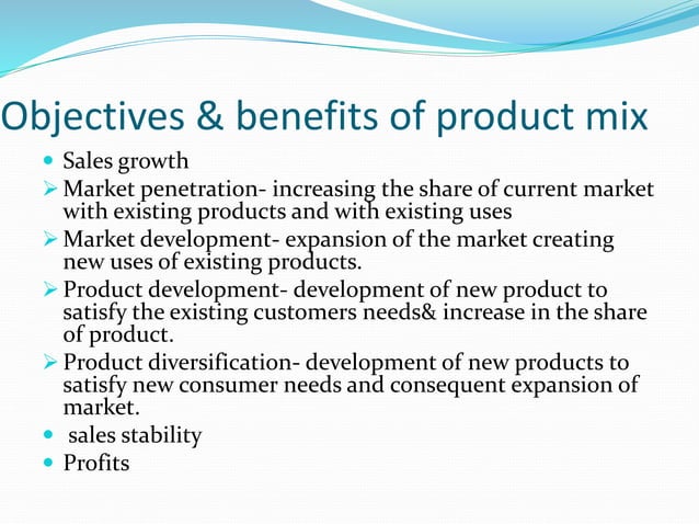 Product mix factors | PPTX