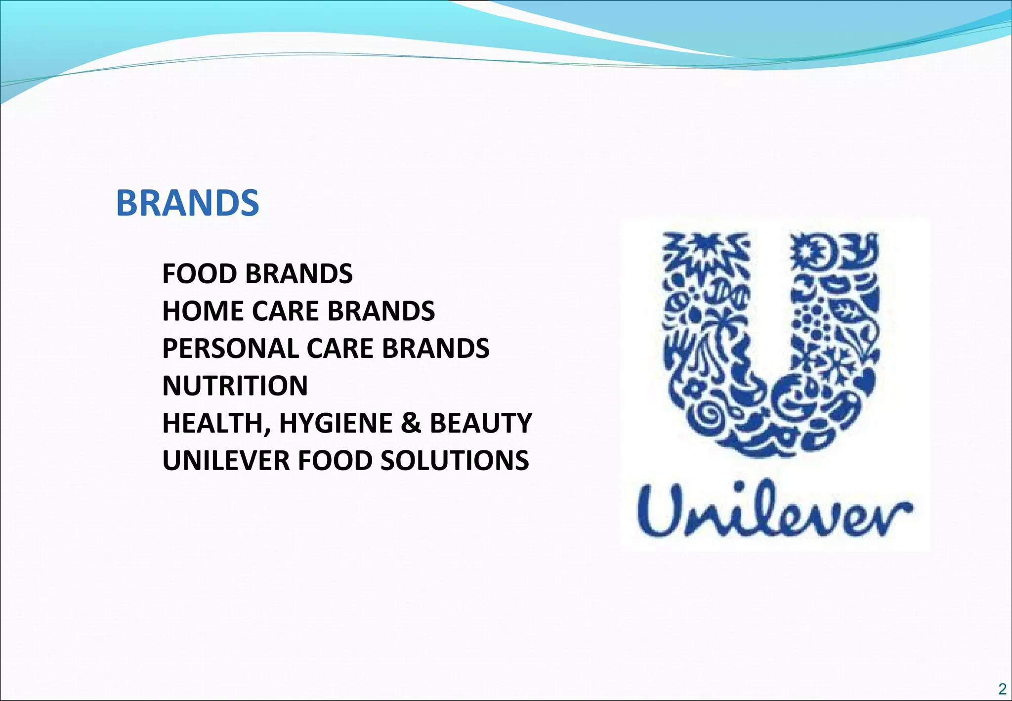 Unilever: Product Mix & Dimensions (Unilever) | PPT