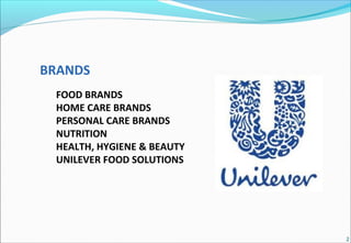 Unilever: Product Mix & Dimensions (Unilever) | PPT