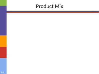 product Mix and Line presentation marketing | PPT