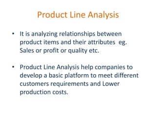 product mix and product lines | PPTX