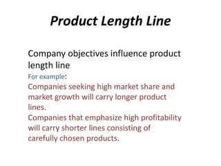 product mix and product lines | PPTX