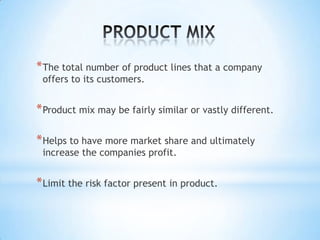 Product mix of amway | PPTX
