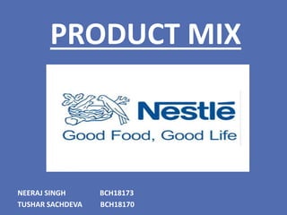 Product mix of nestle | PPTX