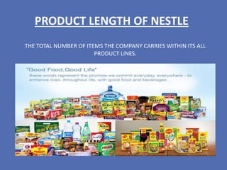 Nestle Product Line