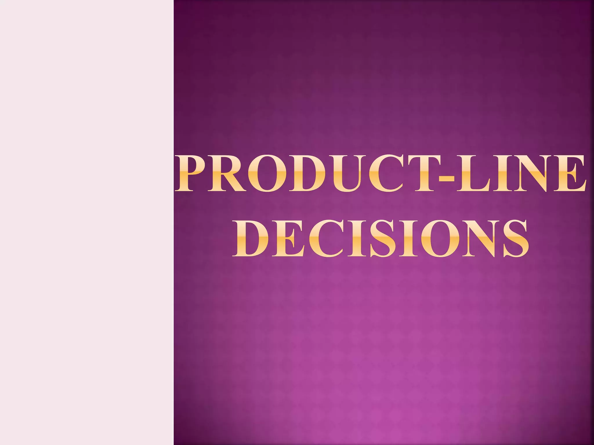 Product mix powerpoint | PPTX