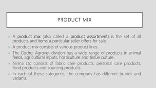 Product mix & product line strategies | PPTX