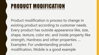 Product modification | PPTX