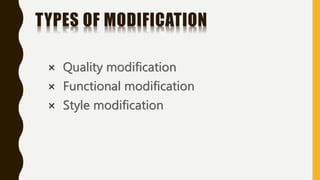 Product modification | PPTX