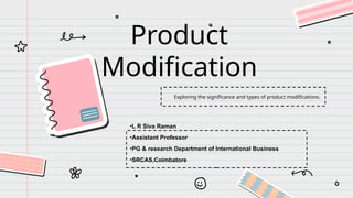 Product Modification in Marketing Management | PPT