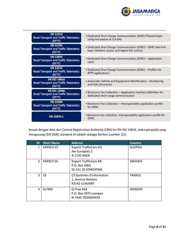 Electronic Toll Collection | PDF